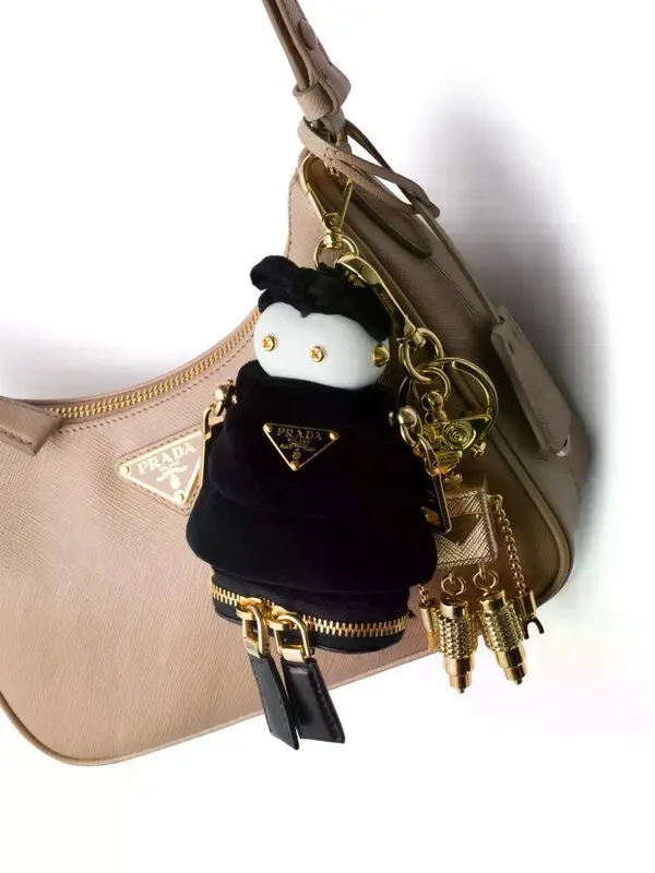 Prada Logo-plaque Robot Bag Charm