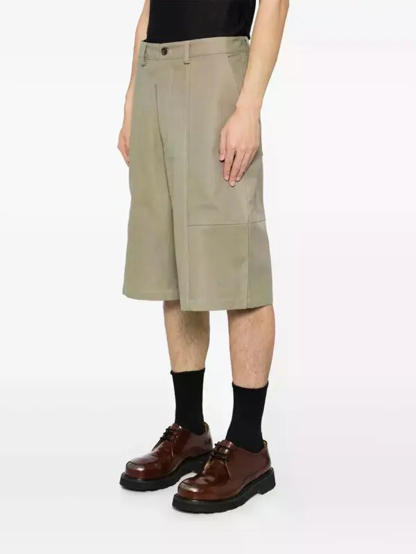 Maison Kitsuné Embroidered Logo Cotton Shorts