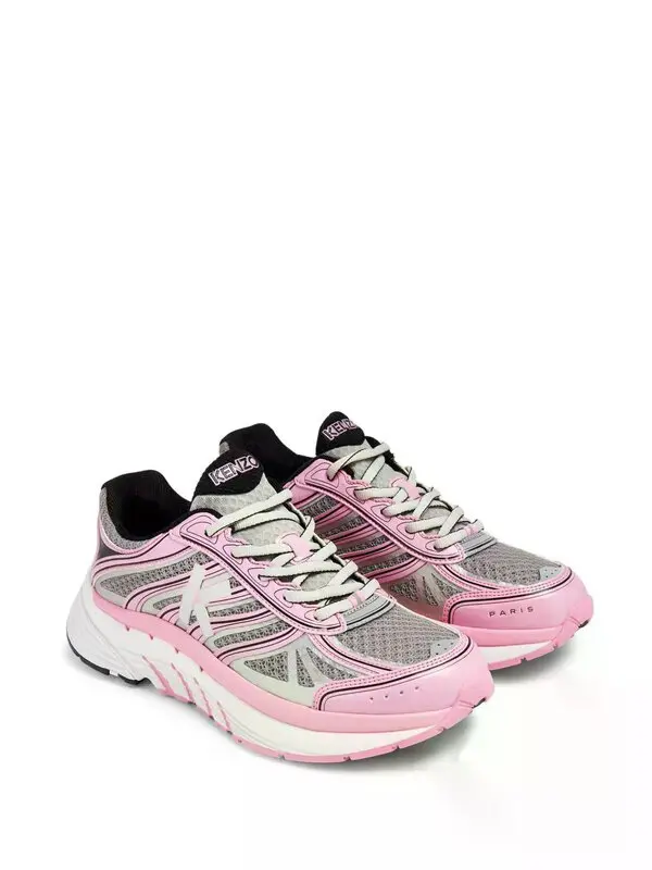 Kenzo Space Logo-patch Sneakers - Grey