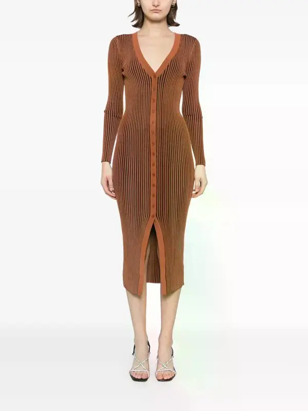 Staud Shoko Dress - Brown