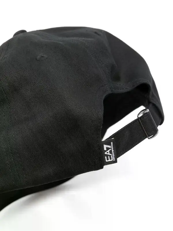 EA7 Logo-embroidered Cotton Baseball Cap
