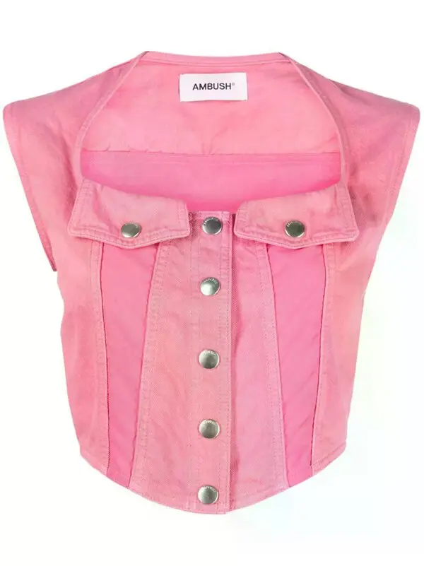 AMBUSH Cropped Denim Top