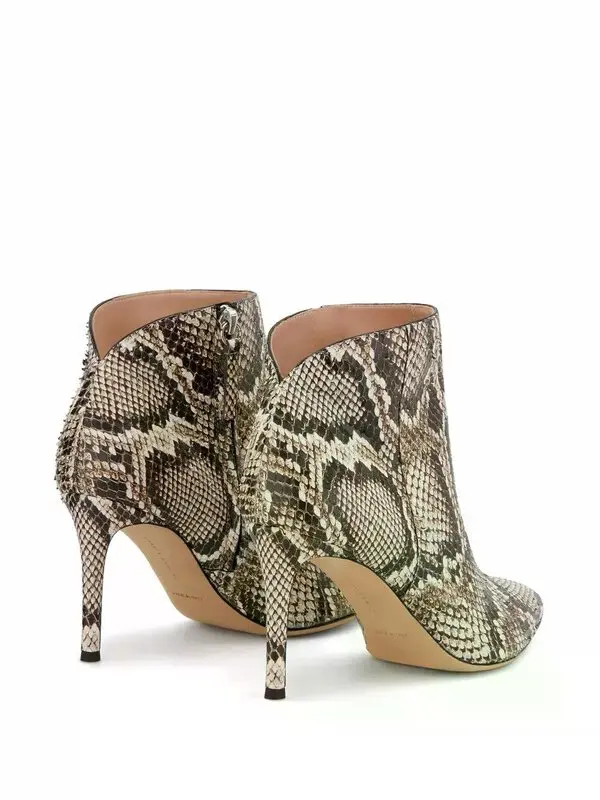 GIUSEPPE ZANOTTI Tysha Snakeskin-effect Ankle Boots