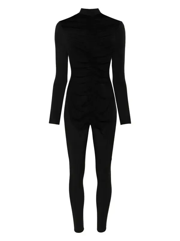 MAISON CLOSE Nuit Fauve Long-sleeved Jumpsuit - Black