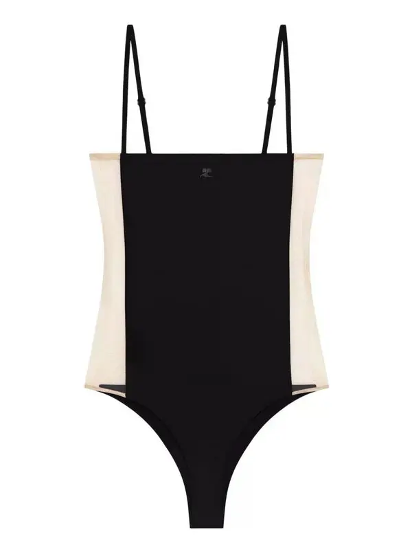 COURREGES Illusion Swimsuit - Black