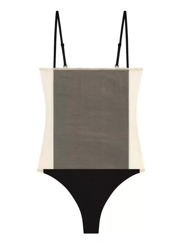 COURREGES Illusion Swimsuit - Black