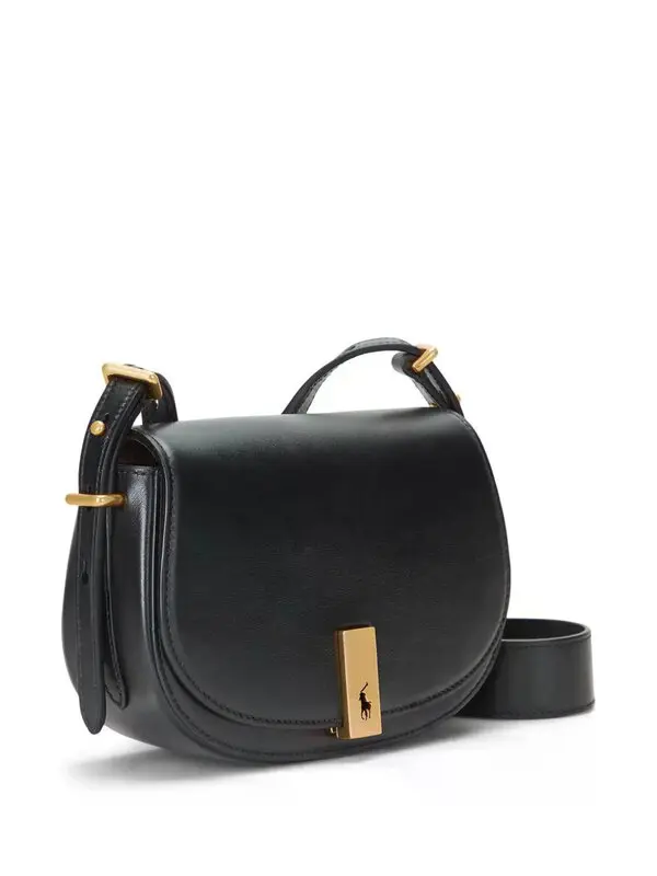 Polo Ralph Lauren Polo Id Leather Crossbody Bag - Black