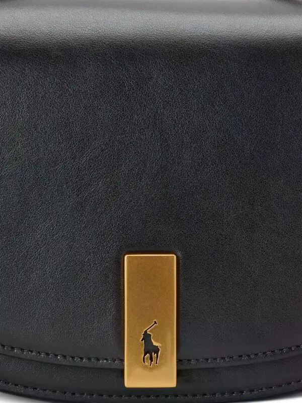 Polo Ralph Lauren Polo Id Leather Crossbody Bag - Black