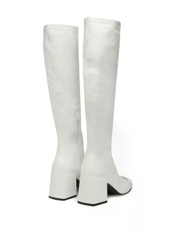 COURREGES Reedition Ac Square-toe Boots - White