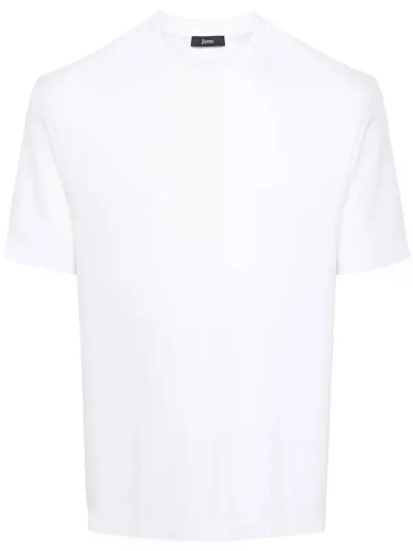 Herno Logo-plaque Cotton T-shirt - White
