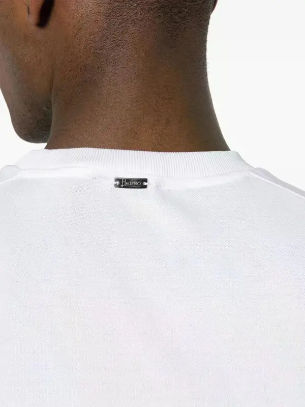 Herno Logo-plaque Cotton T-shirt - White