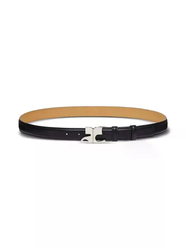COURREGES Leather Belt - Black