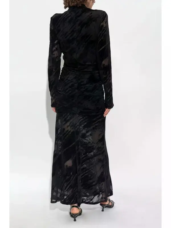 GESTUZ Long-sleeved Ankle-length Dress