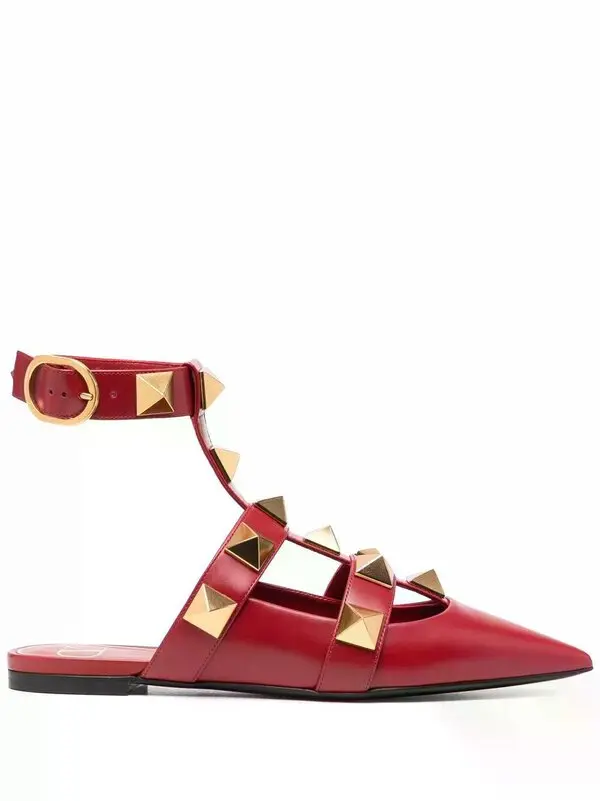 Valentino Garavani Roman Stud Pumps - Red