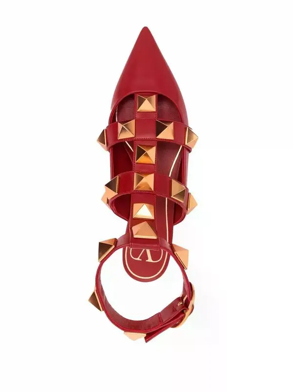 Valentino Garavani Roman Stud Pumps - Red