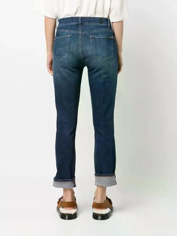 7 For All Mankind Mid-rise Cropped Jeans