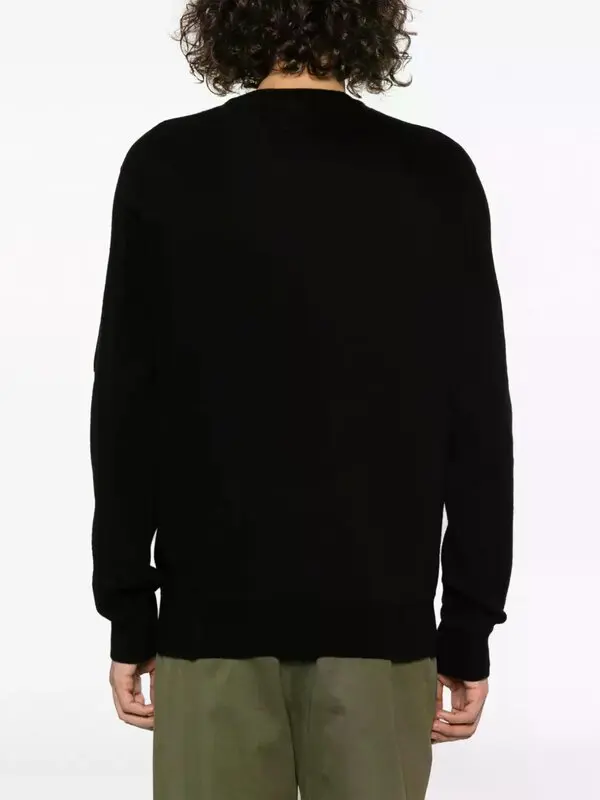 C.P. COMPANY Lens-detail Crew-neck Jumper