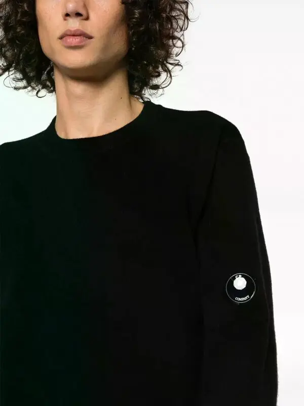 C.P. COMPANY Lens-detail Crew-neck Jumper