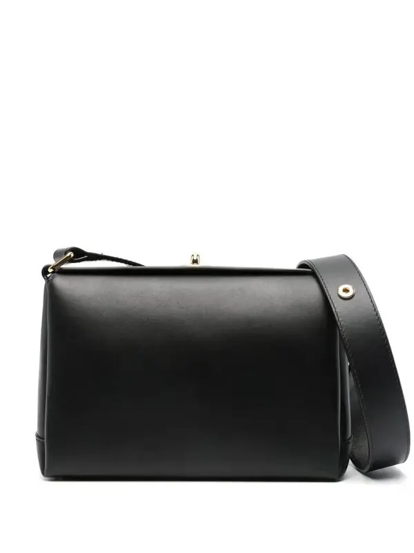 Plan C Twist-lock Leather Shoulder Bag