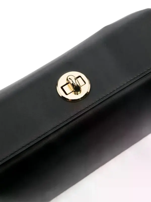 Plan C Twist-lock Leather Shoulder Bag