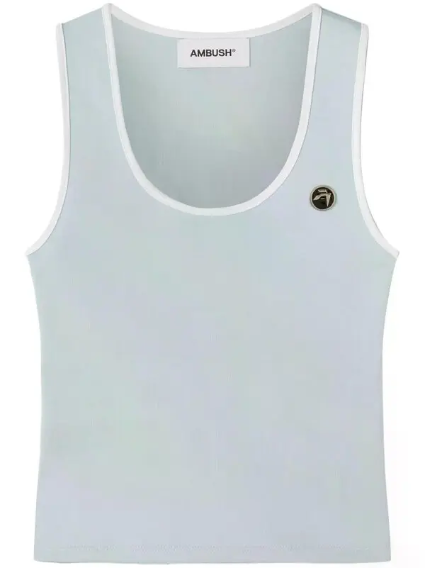 AMBUSH Logo-plaque Top - Blue