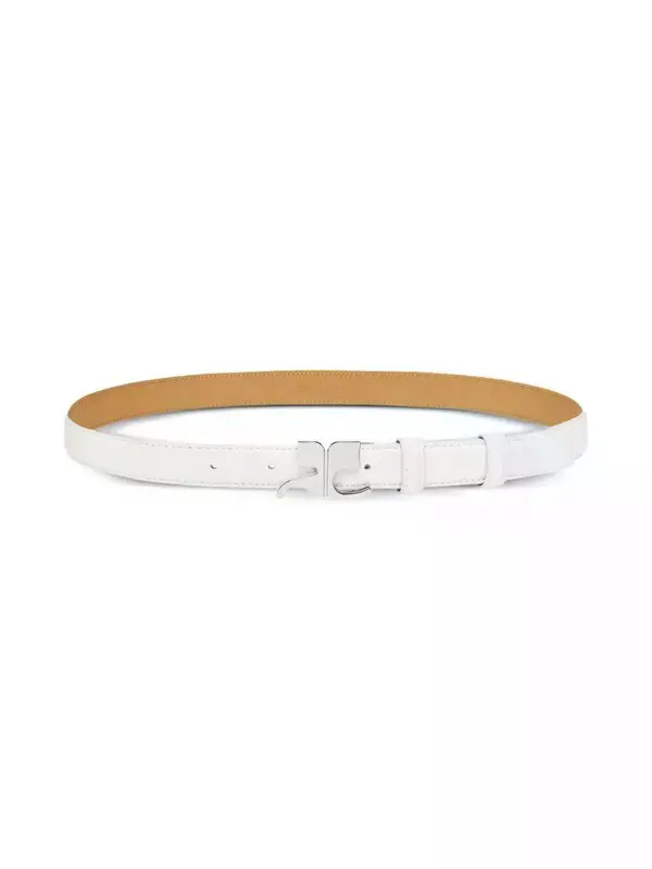 COURREGES Leather Belt - White
