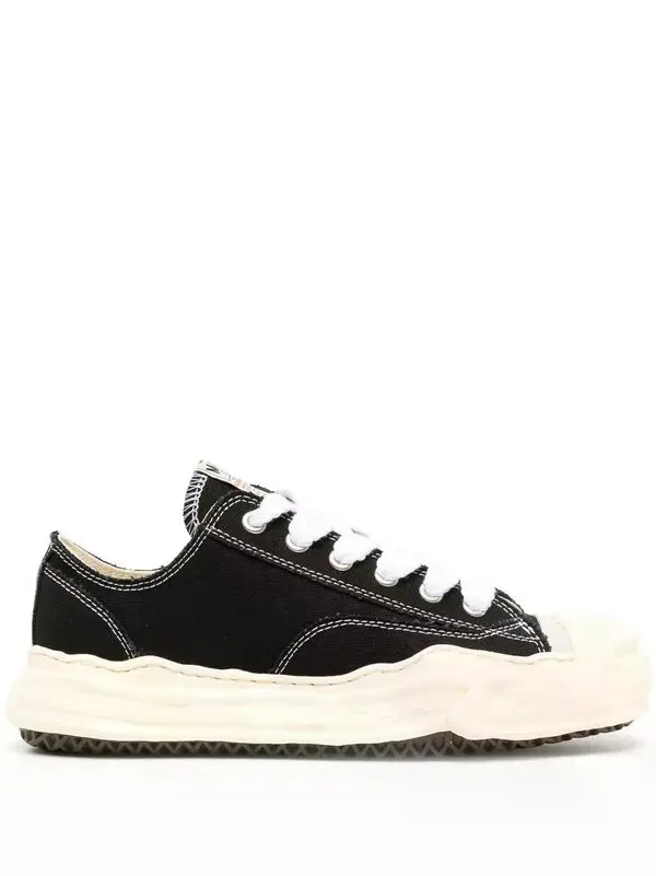 Mihara Yasuhiro Lace-up Low-top Sneakers - Black