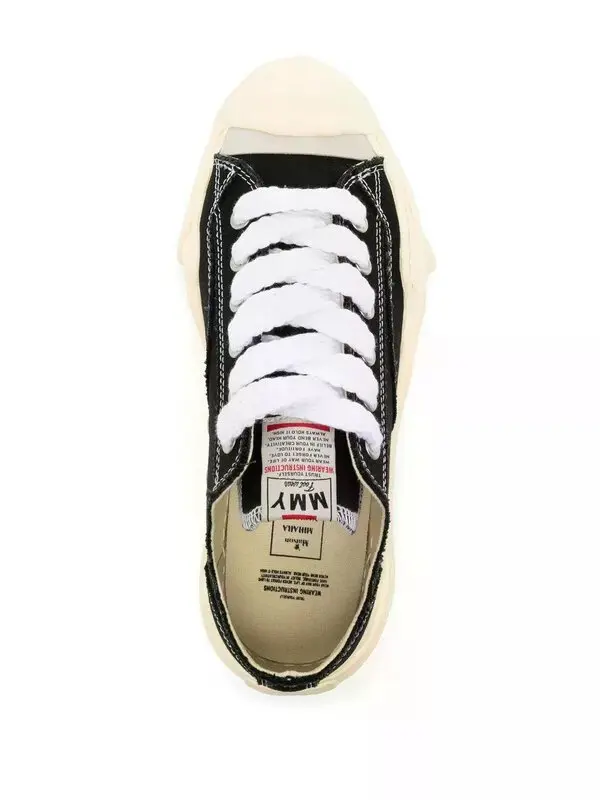 Mihara Yasuhiro Lace-up Low-top Sneakers - Black
