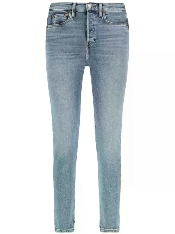 RE/DONE Logo Appliqué Skinny Jeans