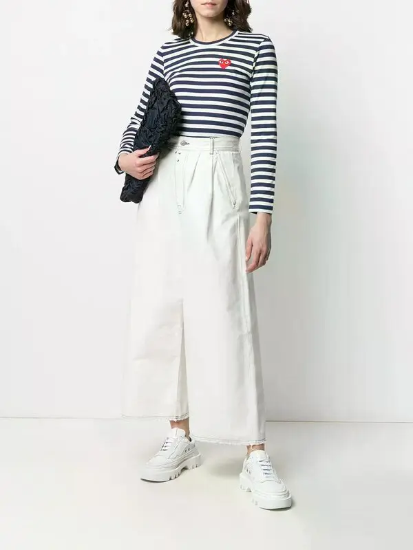 Play Comme Des Garcon Striped Long-sleeve T-shirt