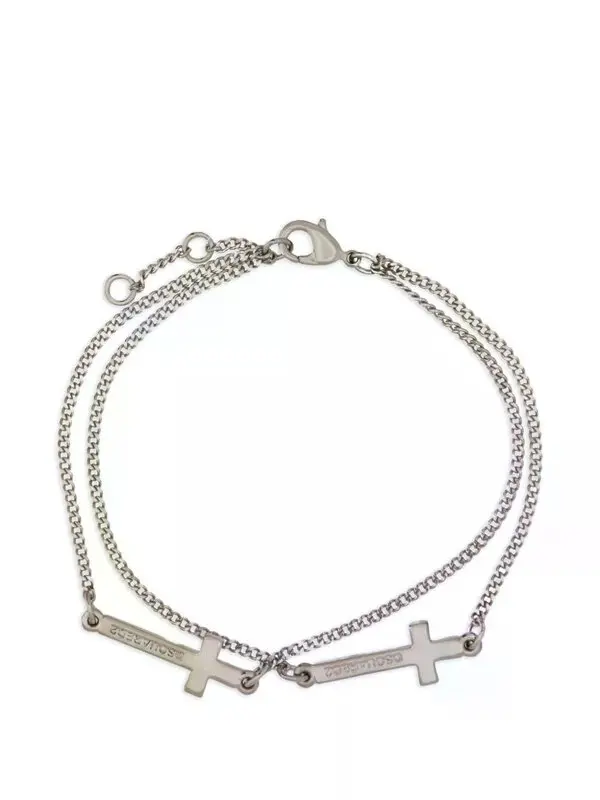 Dsquared2 Tone Cross Bracelet - Silver