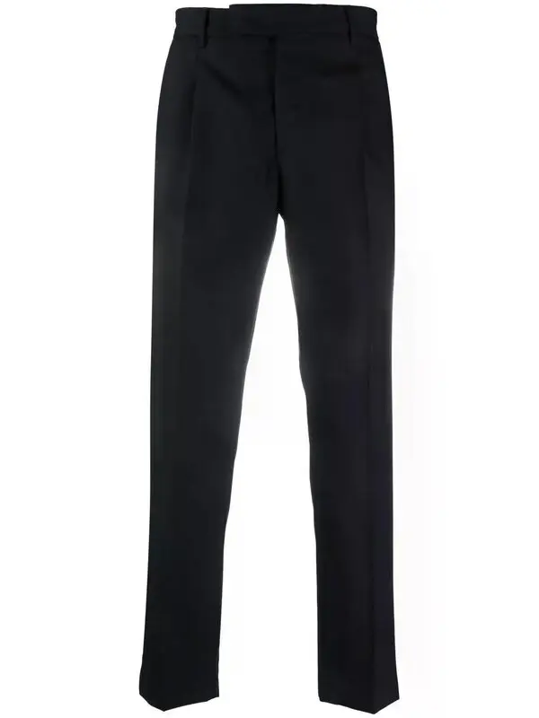 PT TORINO Straight-leg Tailored Trousers - Blue