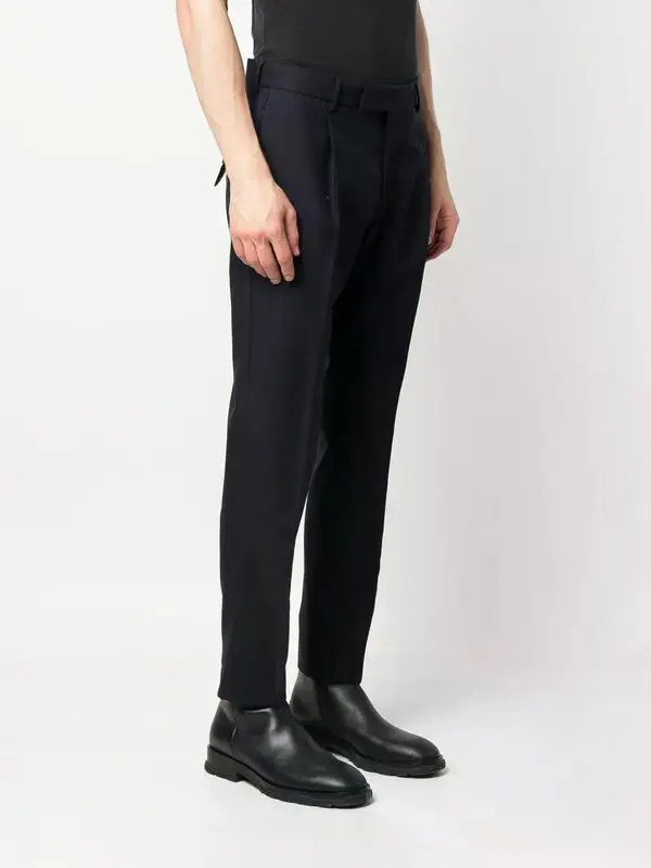 PT TORINO Straight-leg Tailored Trousers - Blue