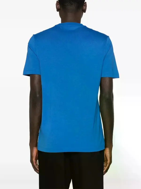 BOSS Logo-print Cotton T-shirt - Blue