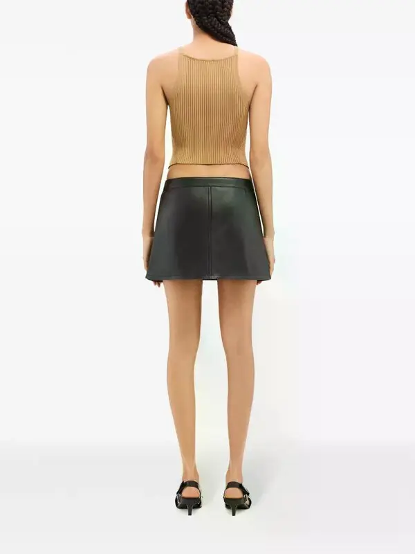 COURREGES Pointy Rib-knit Tank Top