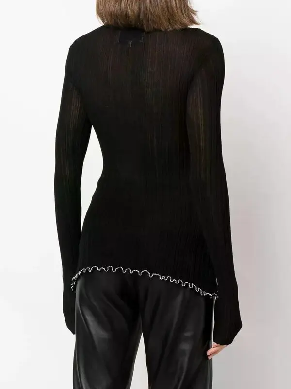 3.1 Phillip Lim Ribbed Knit Cut-out Top