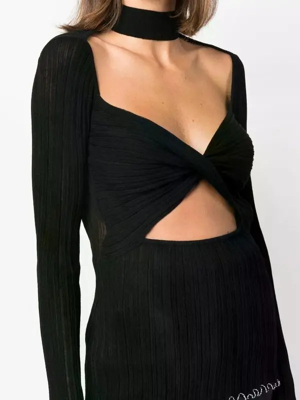 3.1 Phillip Lim Ribbed Knit Cut-out Top
