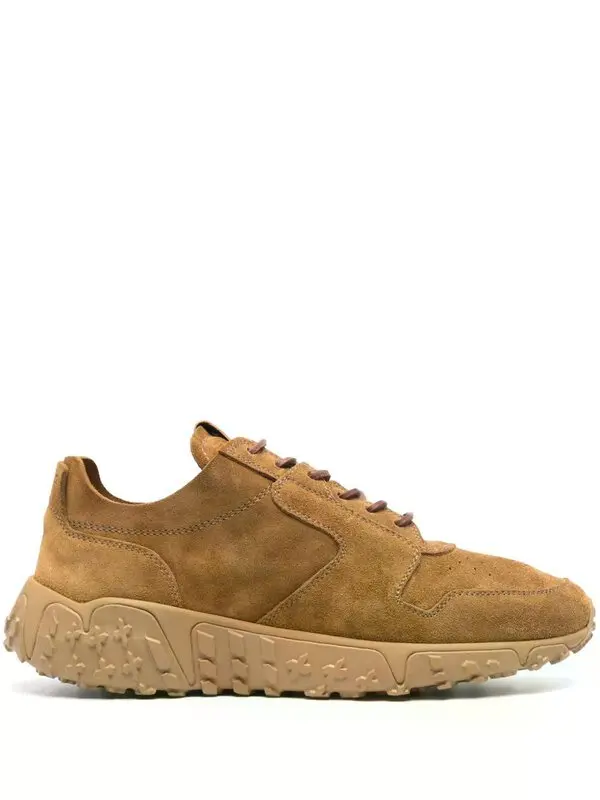 BUTTERO® Lace-up Suede Sneakers - Brown