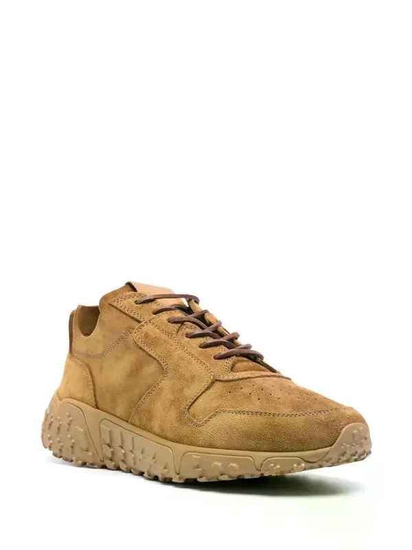 BUTTERO® Lace-up Suede Sneakers - Brown