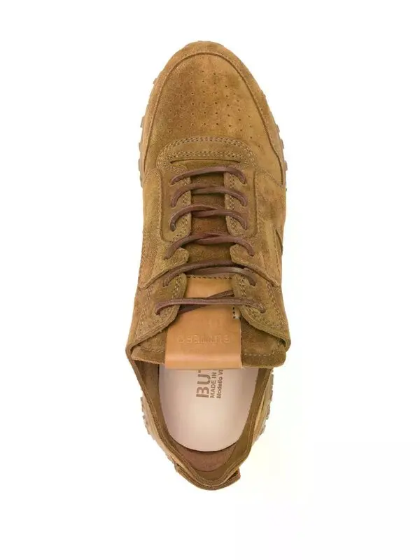 BUTTERO® Lace-up Suede Sneakers - Brown