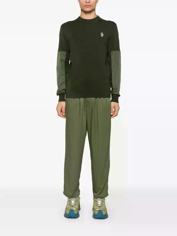 Moncler Logo-patch Crew Neck Sweater
