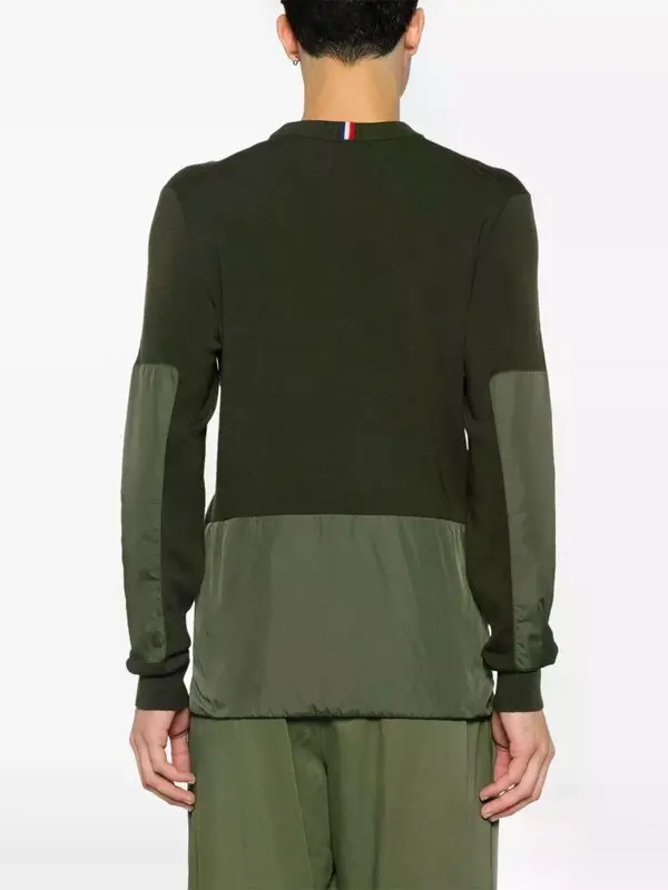 Moncler Logo-patch Crew Neck Sweater
