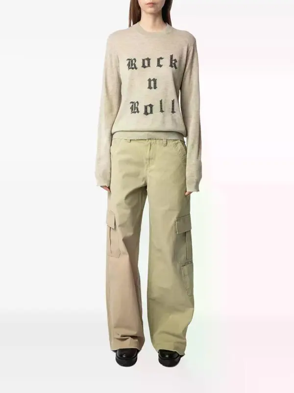 Zadig&Voltaire Rock N Roll" Slogan Print Jumper