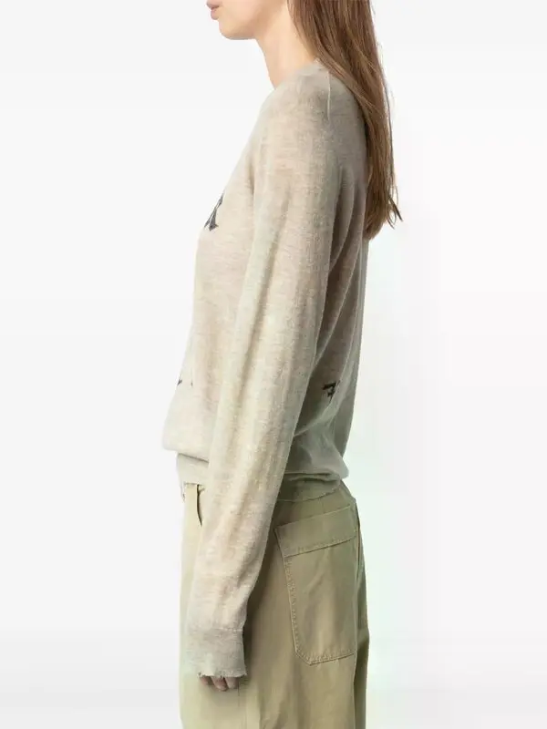 Zadig&Voltaire Rock N Roll" Slogan Print Jumper