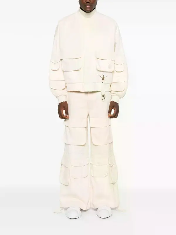 UNTITLED ARTWORKS Washed Cargo Bomber Jacket