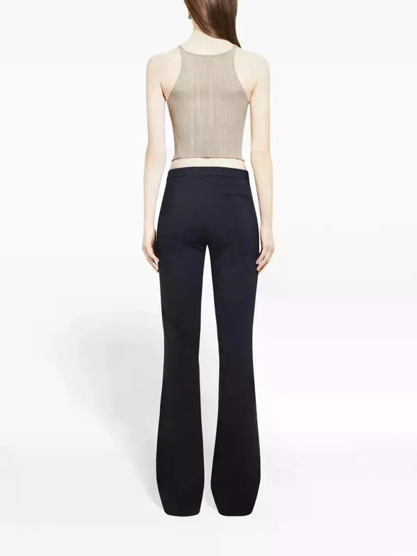 COURREGES Pointy Rib-knit Tank Top