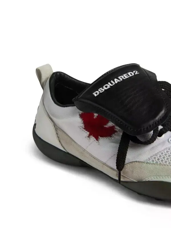 Dsquared2 Maple-leaf Leather Sneakers