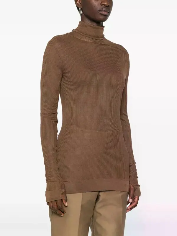 LEMAIRE High-neck Fine Knit Sweater