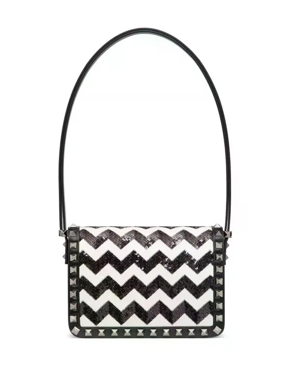 Valentino Garavani Rockstud23 Embroidered Shoulder Bag