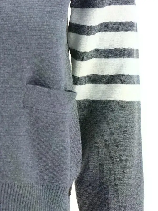 Thom Browne Milano Stitch V-neck Merino Cardigan